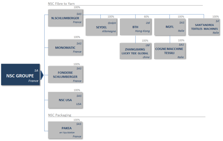 Organigramme fonctionnel - NSC Groupe